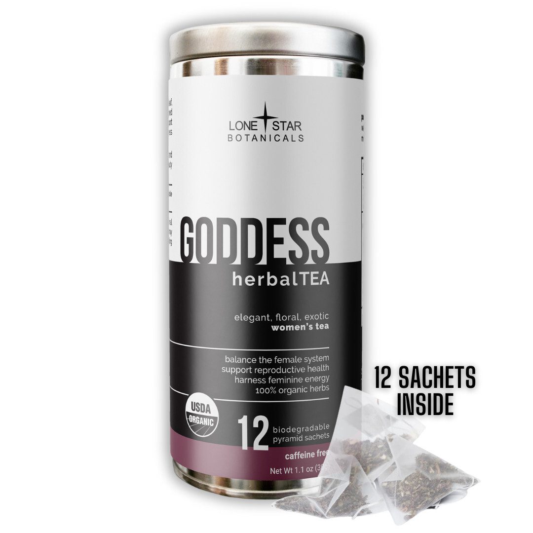 GODDESS (Women's Tea - 12 Sachets) - Lone Star Botanicals